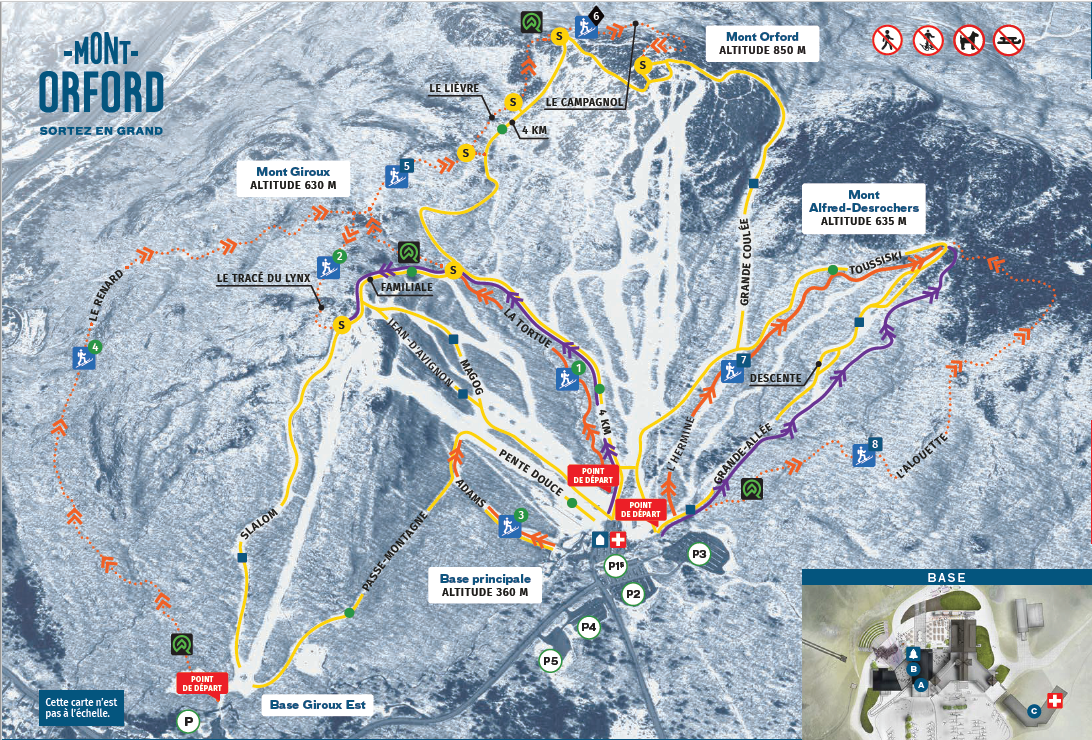 Cartes de la montagne | Mont-Orford Mont Orford